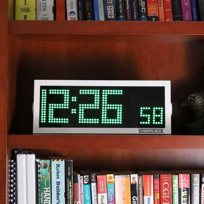 Wireless Message Board for text messaging and digital time display