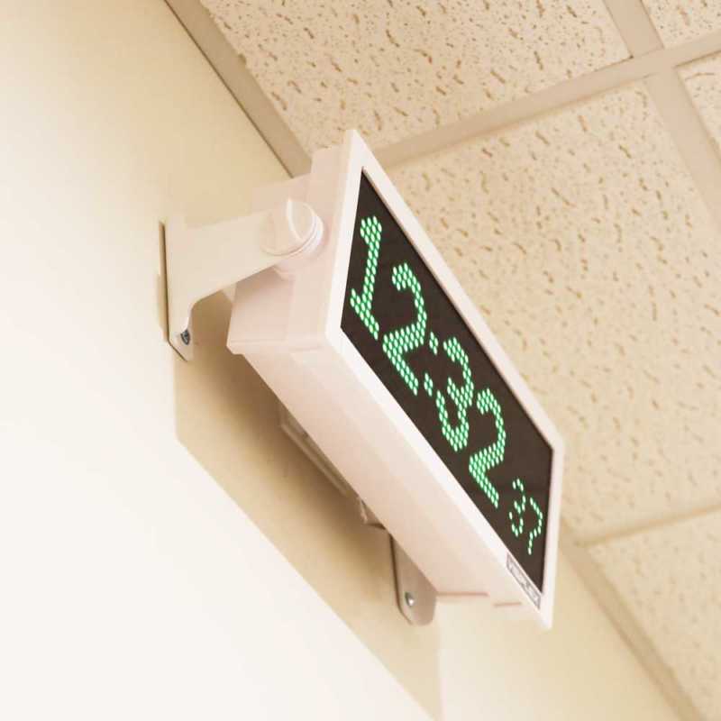 Wireless Message Board for text messaging and digital time display